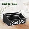 Amazon.com - Snack Organizer for Countertop, Wooden Snack Tray and Food ...
