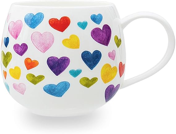 Amazon.com: Stonelainy Heart Shaped Mugs for Coffee Cute Coffee Mug ...