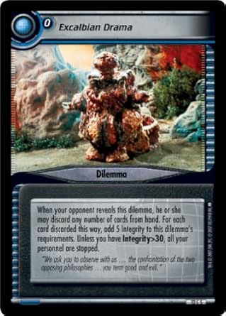 STAR TREK CCG 2E TATV VOYAGES EXCALBIAN DRAMA 12C5 at Amazon's ...