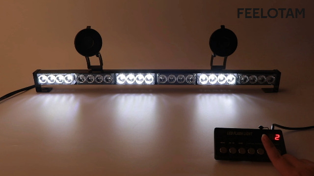Emergency Strobe Light Bar 27" - 6 Panel LED Traffic Advisor With ...