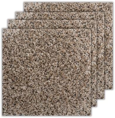 24"x 24" Carpet Tile Peel and Place Hobnail (60sq.ft.) 15 tiles (Chestnut) - Amazon.com