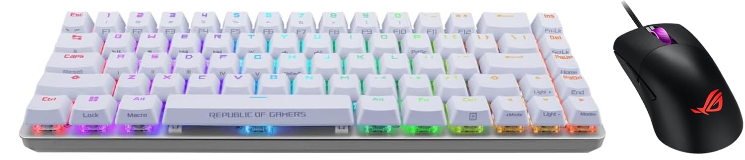 Amazon.com: ASUS ROG Falchion Ace 65% Compact Gaming Keyboard, Bundle ...