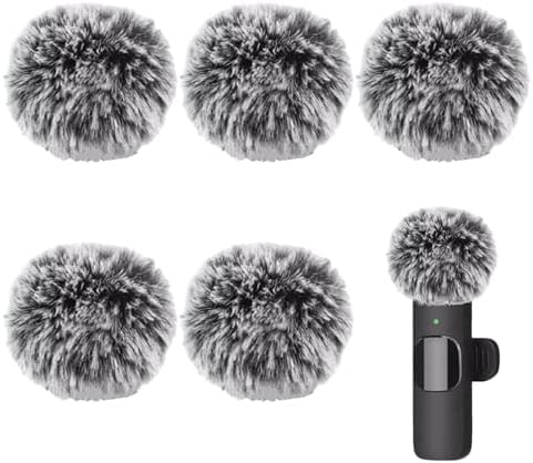 Amazon.com: Mini Wireless Furry Windscreen Covers, Microphone ...