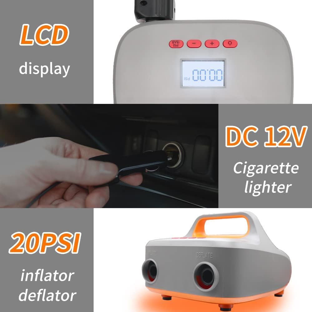 Snapklik.com : 3T6B Electric Sup Air Pump, 20PSI High Pressure For ...