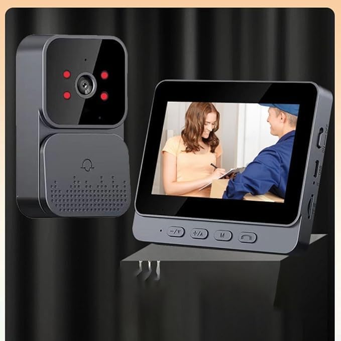 Video Door Bell with Screen Wireless | Home Security Two Way Audio Door ...
