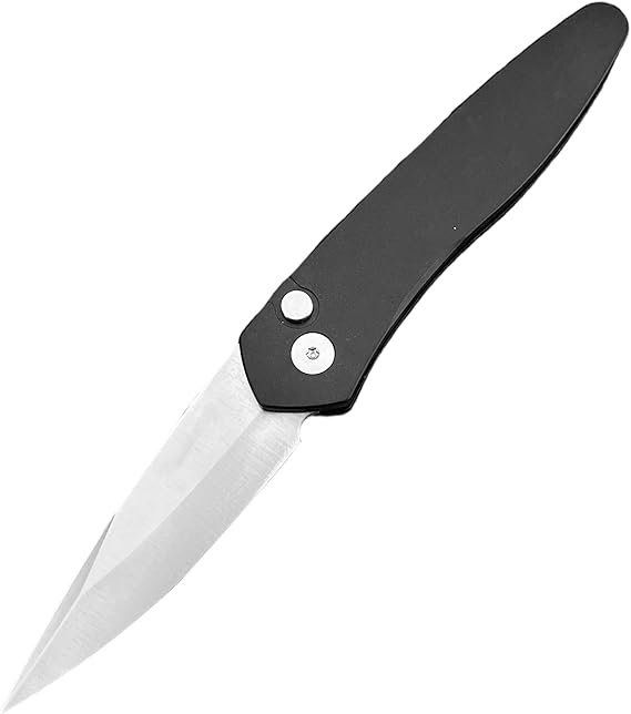 Amazon.com : 7-inch Manually Operated Button-lock Knife, with D2 Steel ...
