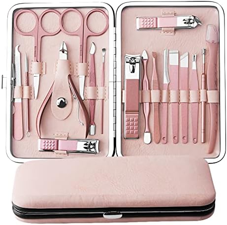 Amazon.com : Manicure Set Nail Clipper Kit Pedicure Manicure Kit 12 In ...