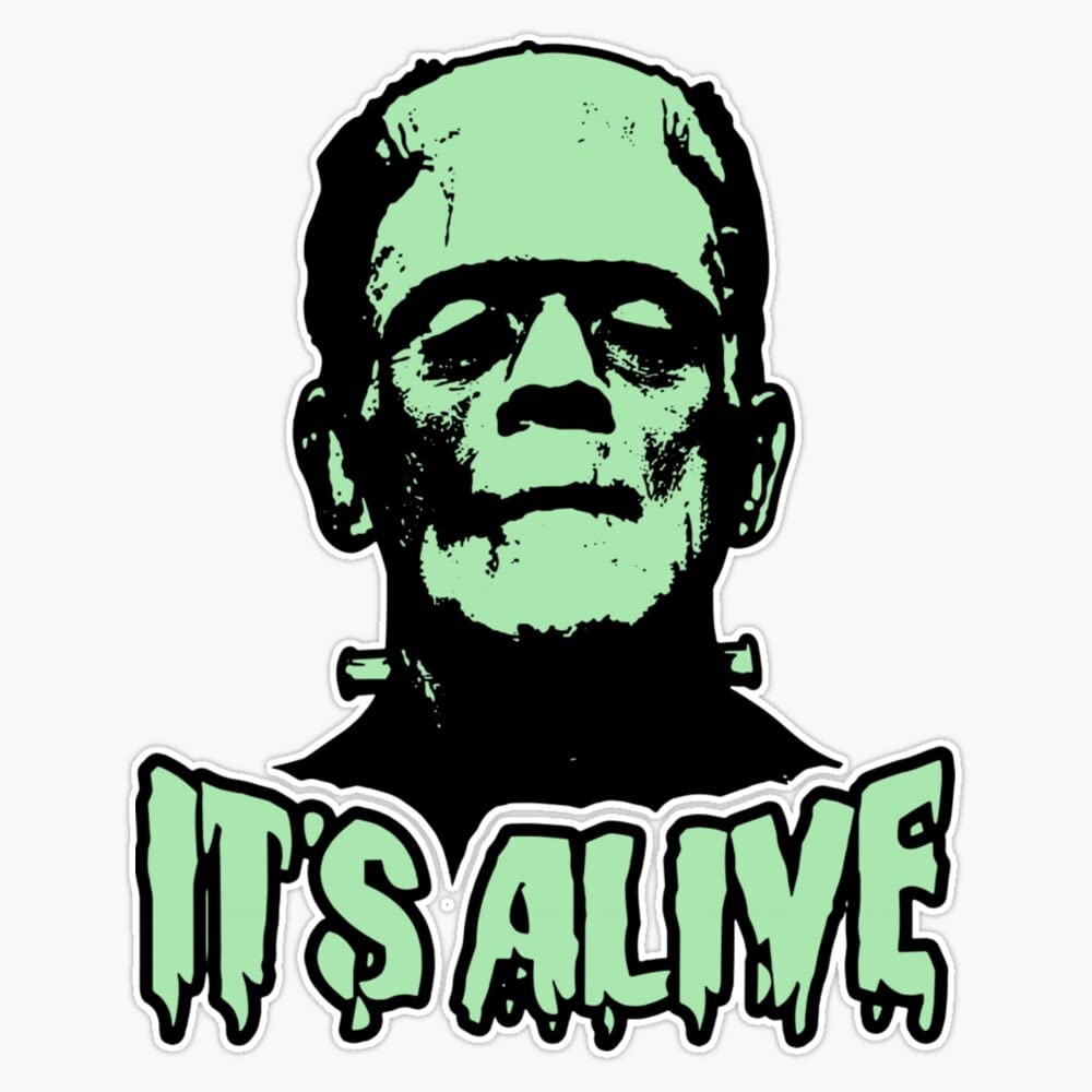 Snapklik.com : FRANKENSTEIN Bumper Sticker Vinyl Decal 5 Inches