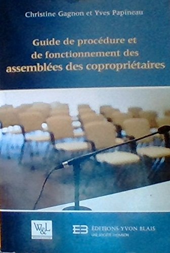 Amazon.com: Guide De Procedure Et De Fonctionnement Des Assemblees Des ...