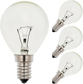 25W E14 Fancy Globe Scentsy Light Bulb Dimmable, SES Small Edison Screw ...