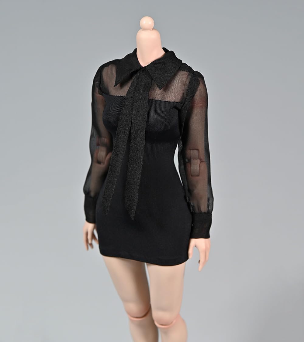 Amazon.com: 1/6 Scale Female Clothes,Female Dress Long Skirt Clothes ...