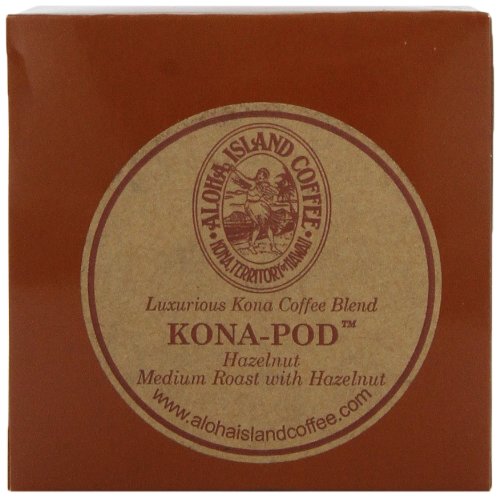Amazon.com: Aloha Island Coffee KONA-POD, Hazelnut Medium Roast, Kona ...