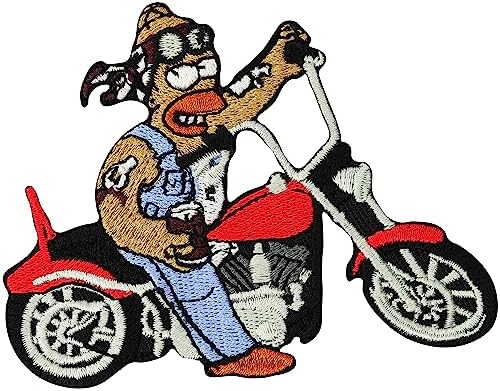 Biker Homer Simpson Beer Rockabilly Biker Chopper Motorcycle Aufnäher ...