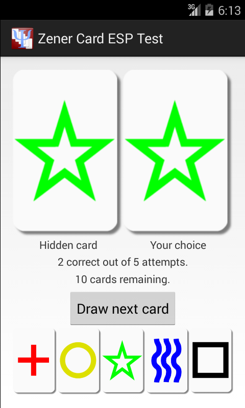 Zener Card ESP Test:Amazon.es:Appstore for Android