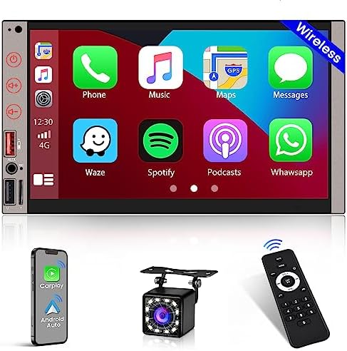 Amazon.com: Double Din Car Stereo Compatible with Wireless Apple ...
