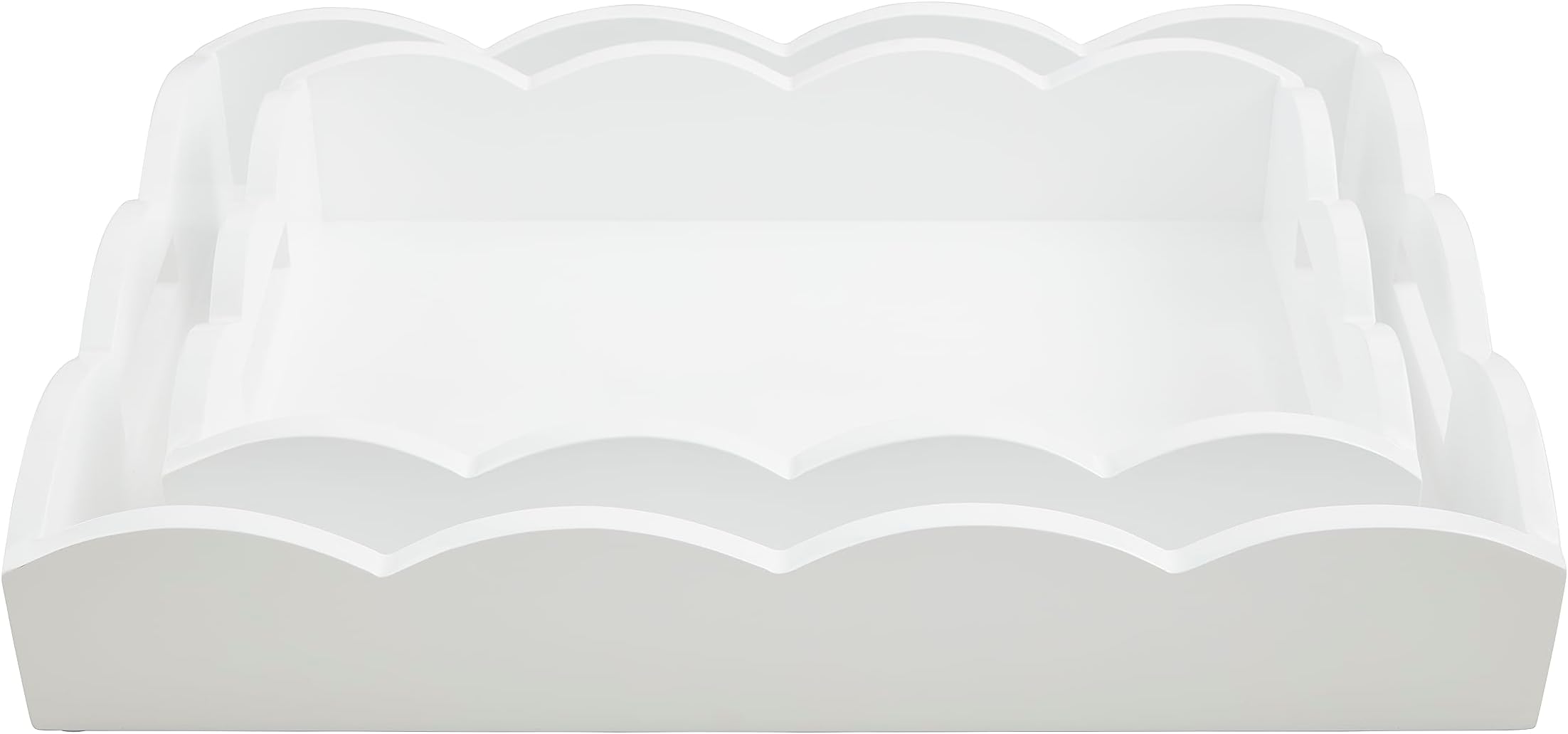 Amazon.com | Mud Pie Nested Lacquer Trays; Large: 18" X 13" Small: 15 ...