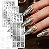 Amazon.com: PH PandaHall 4pcs Gothic Style Nail Stamp Plate Skulls ...