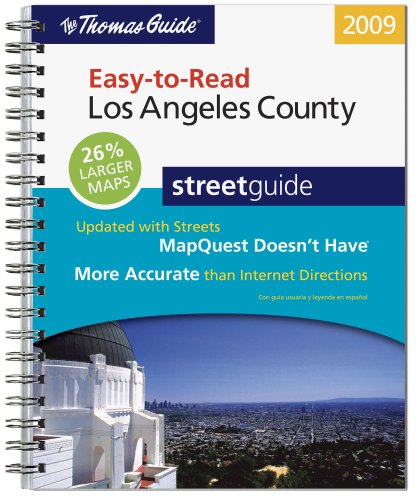 The Thomas Guide Easy-To-Read Los Angeles County Steetguide: Rand ...