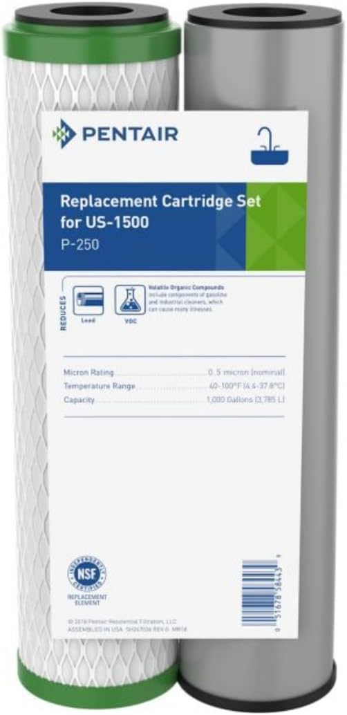 Amazon.com: Pentair Pentek P-250 Water Filter Set, 10-Inch Replacement ...