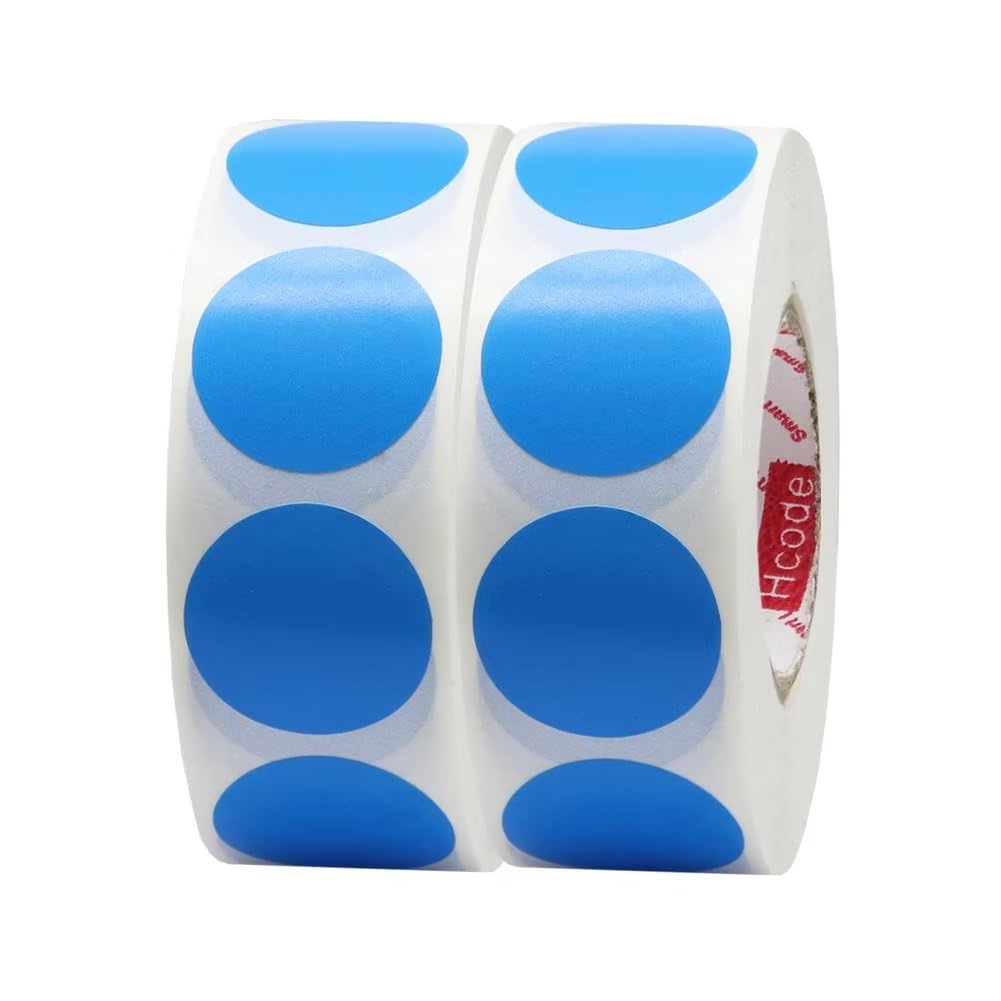 Amazon.com : Hcode Round Color Coding Label Price Stickers Blank Yard ...