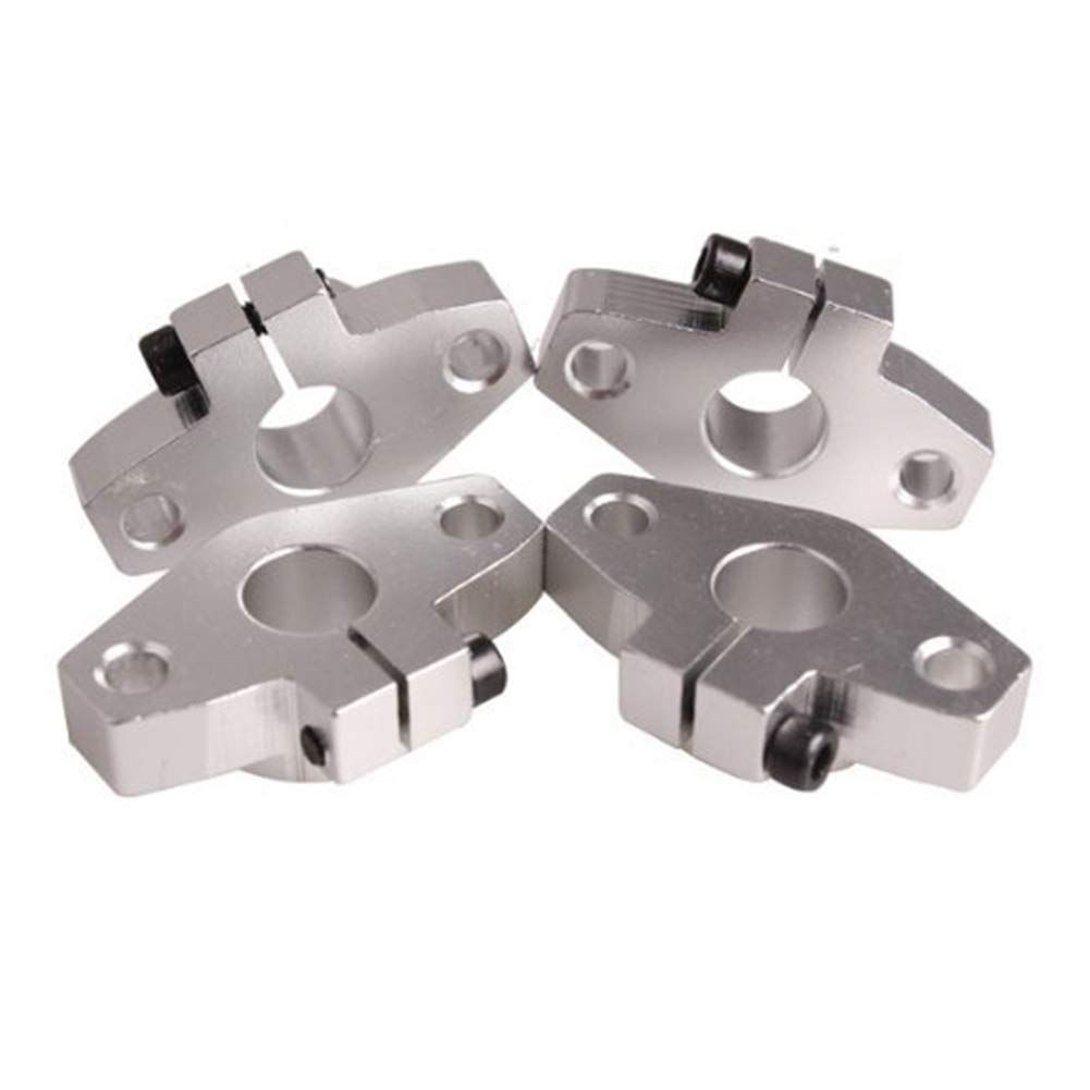 Preamer 4 Pcs SHF8 8mm Flange Mount Linear Rail Shaft Support for ...