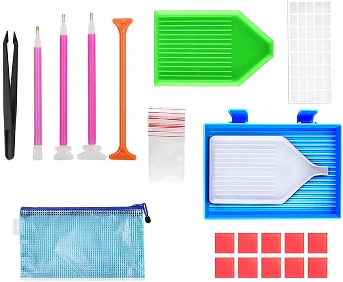 AIMALL 70 Piece Diamond Painting Tools Box 5D Diamond Accessories DIY ...
