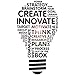 Amazon.com: Vinyl Wall Decal Lightbulb Inspire Words Business Office ...