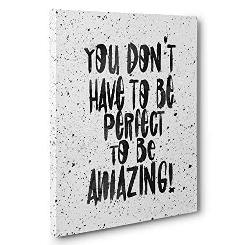 Amazon.com: You Don't Have To Be Perfect To Be Amazing White ...