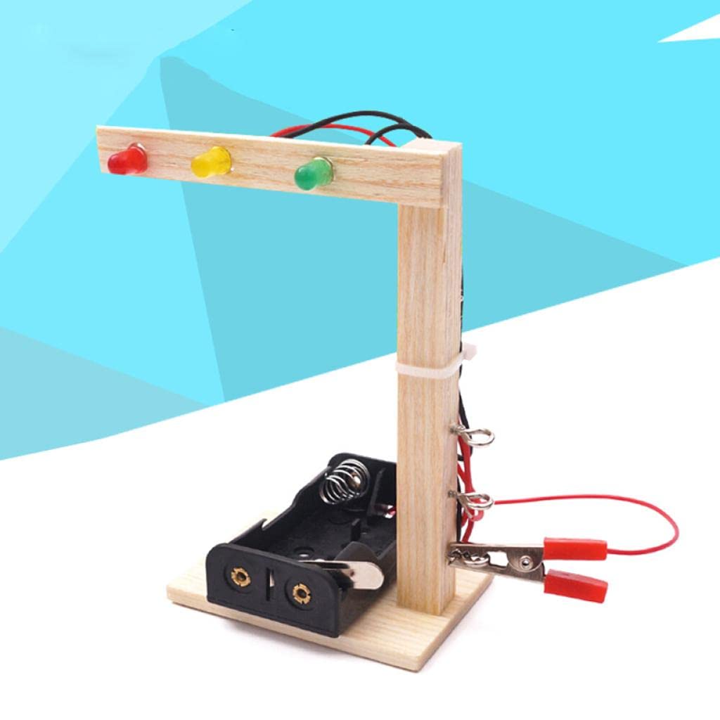 Buy FHS DIY Wooden Science Kits Kids Science Experiment Kits Traffic ...