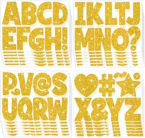 Amazon.com: 216 Pcs Bulletin Board Letters 24 Sheets Large Letter ...