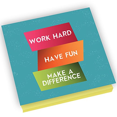 Worduct - Sticky Notes with Motivational Quotes (Work Hard Have Fun ...