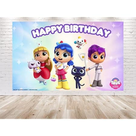 Amazon.com : 5x3 FT True and The Rainbow Kingdom Birthday Party ...
