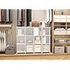 AWTATOS Cube Storage Closet Organizer 12 Cube Storage Shelves with ...