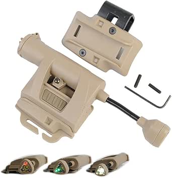 Amazon.com: Tactical ChargeM Helmet Flashlights Mounted LED Light, 4 ...
