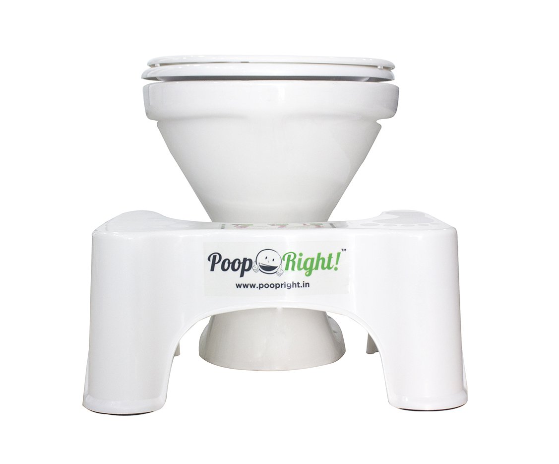 Poop Right Plastic Toilet Stool (White, 8 Inch) : Amazon.in: Health ...