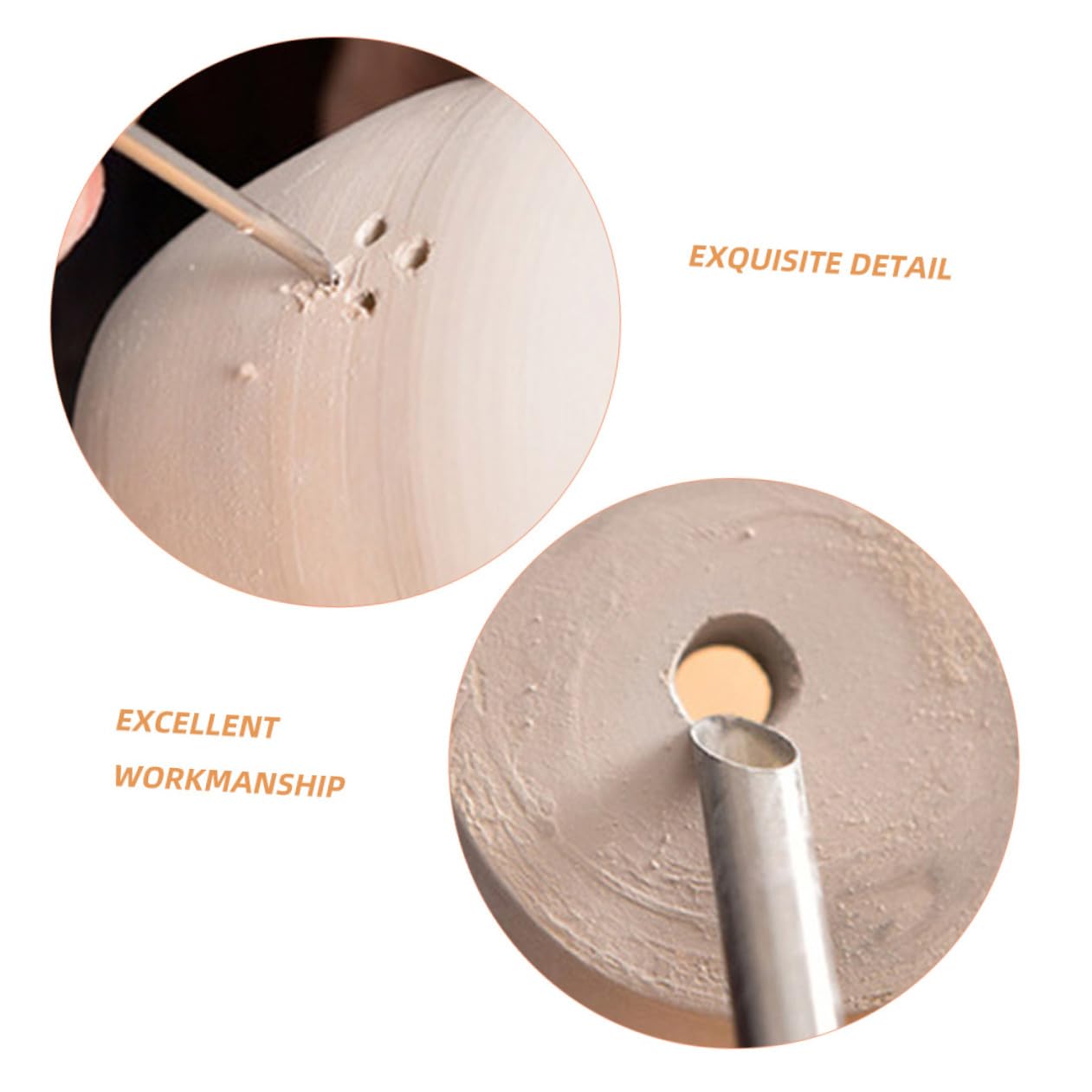 Snapklik.com : Stainless Steel Hole Puncher For Pottery - 5Pcs Round ...