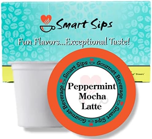Amazon.com: Smart Sips, Peppermint Mocha Latte | Gourmet Latte Pods ...