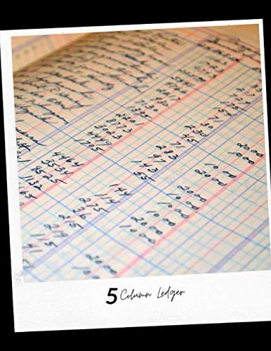 Amazon.com: 5 Column Ledger: Five Column Accounting Ledger Book | 5 ...
