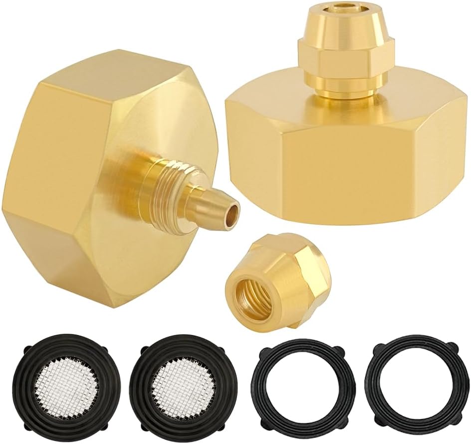 Amazon.com: Hooshing 2PCS Garden Hose Adapter 3/4" GHT Female to 1/4 ...