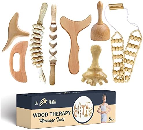 Amazon.com: La Plata Wood Therapy Massage Tools -Lymphatic Drainage ...