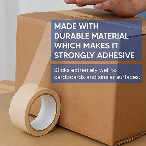 Venuscello 6 x Clear Parcel Packaging Tape General Purpose Rolls 48mm x ...