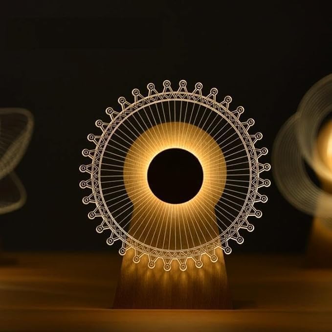 Buy KENAYO ENTERPRISECreative 3D Rotating Windmill Led Night Light ...