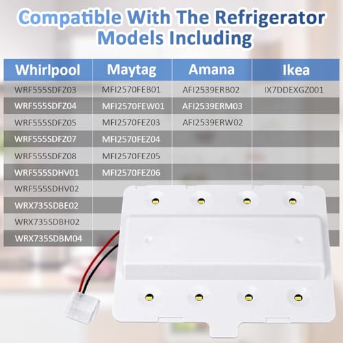 Snapklik.com : W11043011 Refrigerator Freezer LED Light Module ...