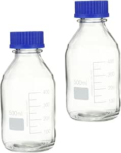 FUNOMOCYA 2pcs Reagent Bottle Sample Containers Large Mouth Mason Jars ...