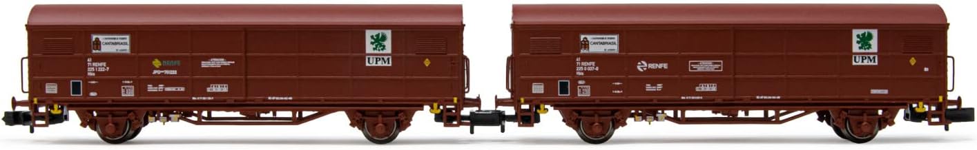 Amazon.com: RENFE, 2-Unit Set JPD Wagon, Cantabriasil Oxid red Livery ...