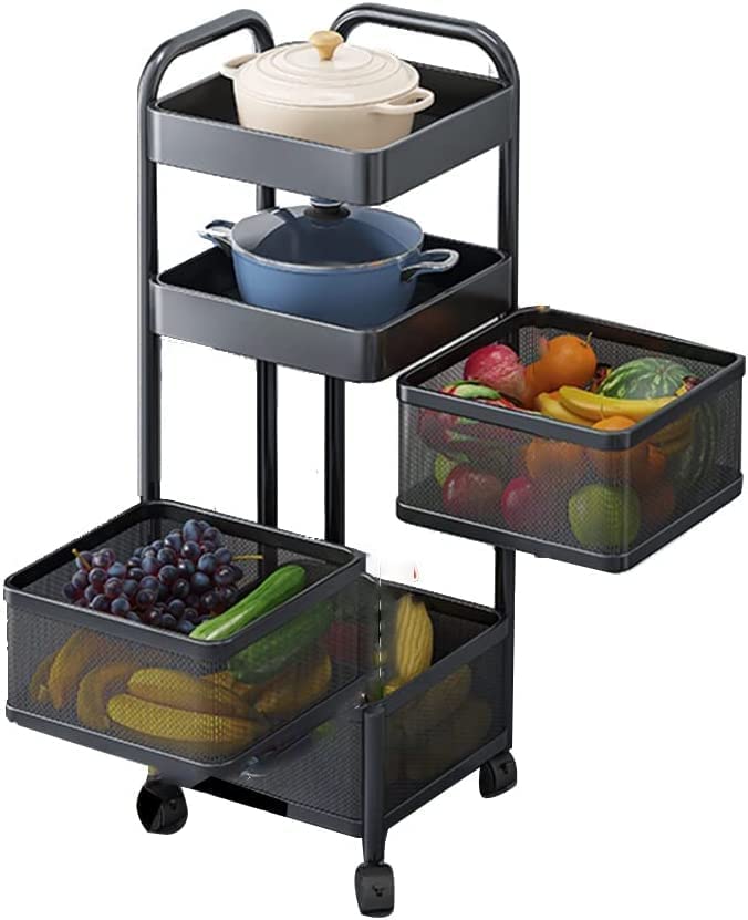 Buy Abhsant Rotating Vegetable Rack Floor-Standing Rotating Basket ...