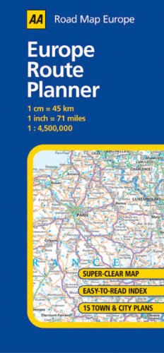 Europe Route Planner (Aa Road Map Europe S.): Aa: 9780749543945: Amazon ...