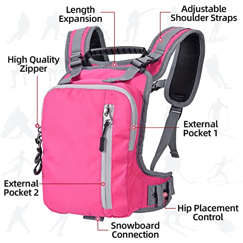 STLOVe Ski Training Backpack for Kids Snowboard Harness Trainer Ski ...