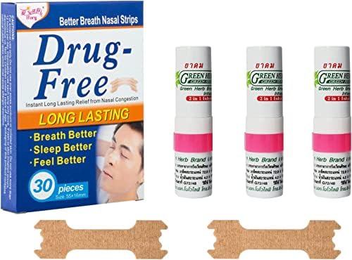 Amazon.com: ifory Stuffy Nose Relief Kit, 3 Count Nasal Inhalers and 30 ...
