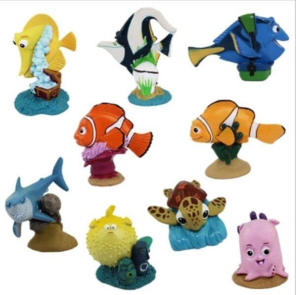 Buy Finding Nemo Marlin Dory Playset 9 Figure Cake Topper * * Toy Doll ...